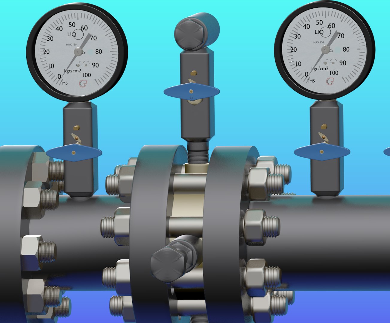 3d Model Oil Valves