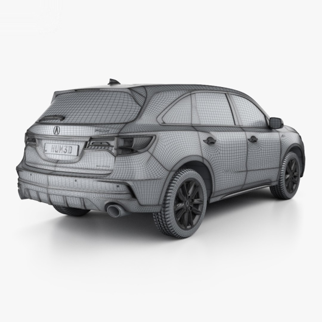 Acura mdx a-spec 3D model - TurboSquid 1572102