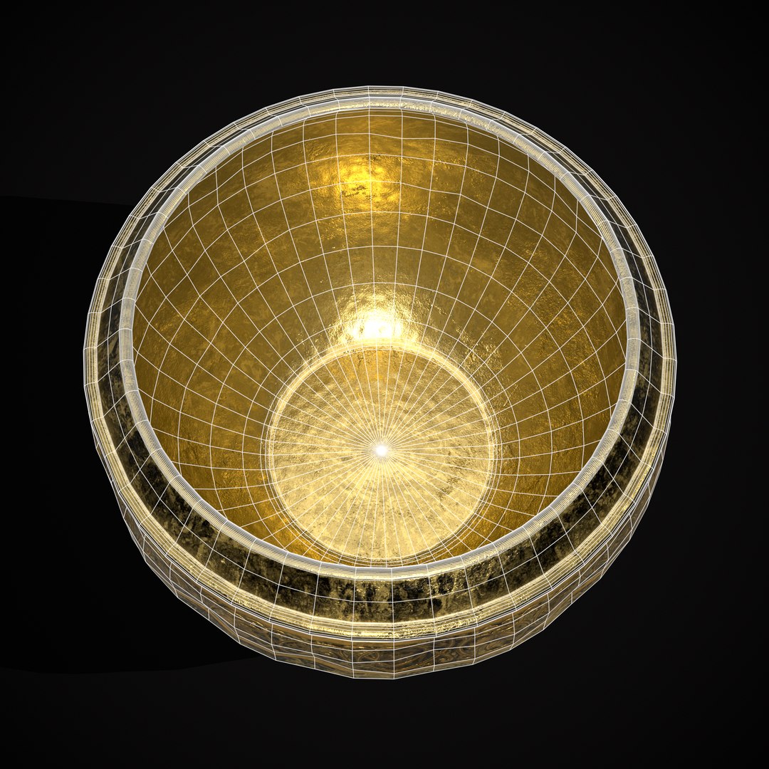 3D Gold Bowl Treasure Model - TurboSquid 2091821