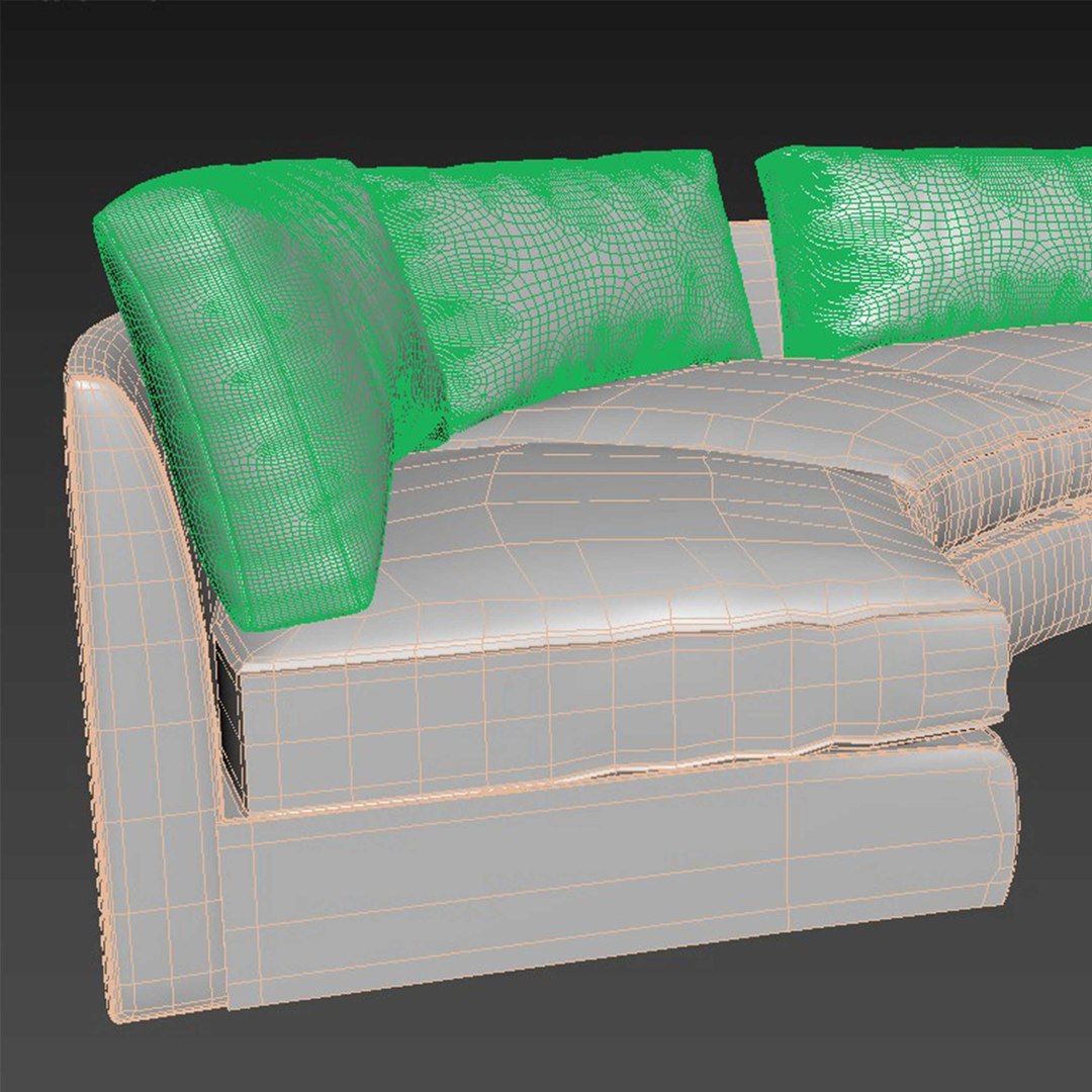 3D Sofa Circular Party Model - TurboSquid 1454822