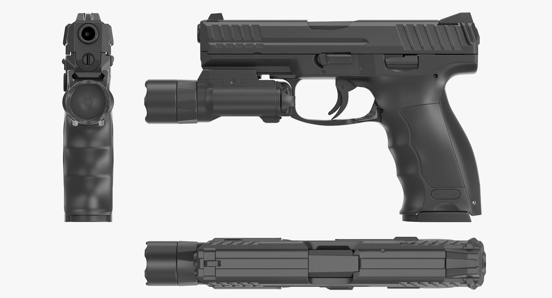3d Handgun Heckler Koch Vp9 Model