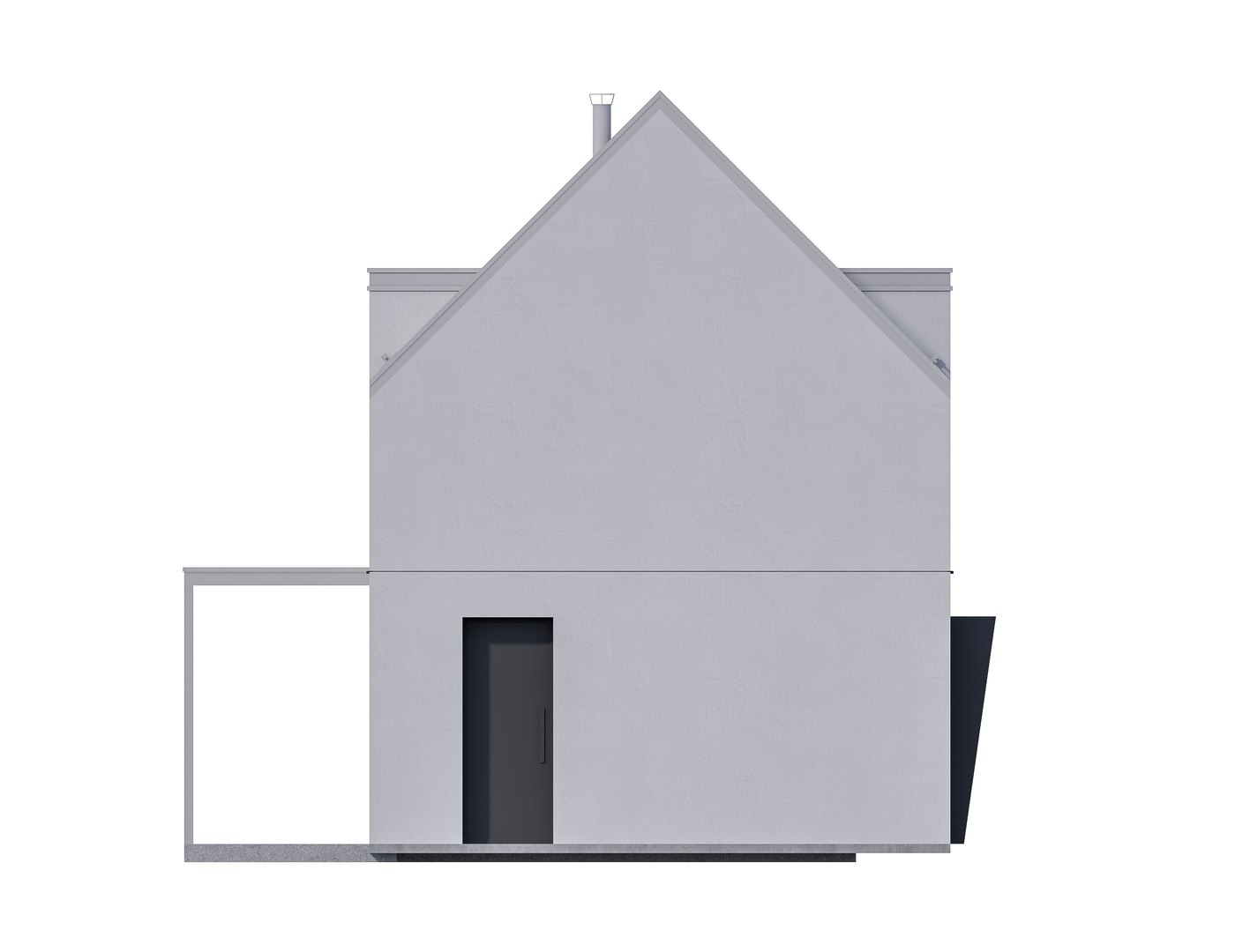 Family House 26 - Created With Fully Parametric Revit Families Model ...