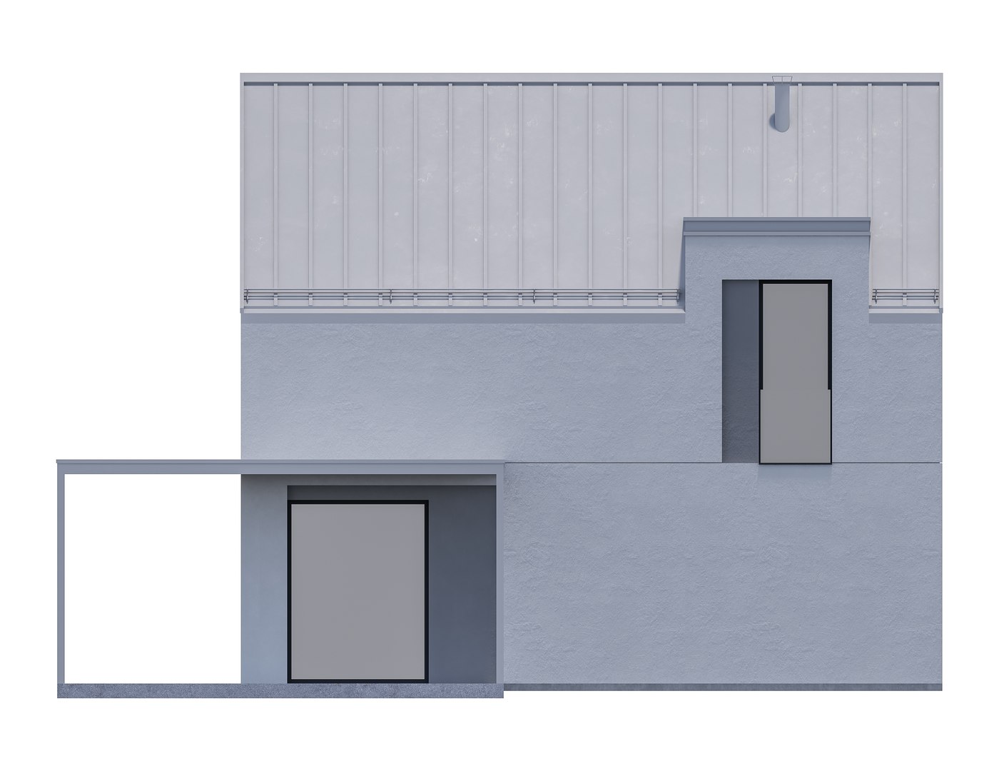 Family House 26 - Created With Fully Parametric Revit Families Model ...
