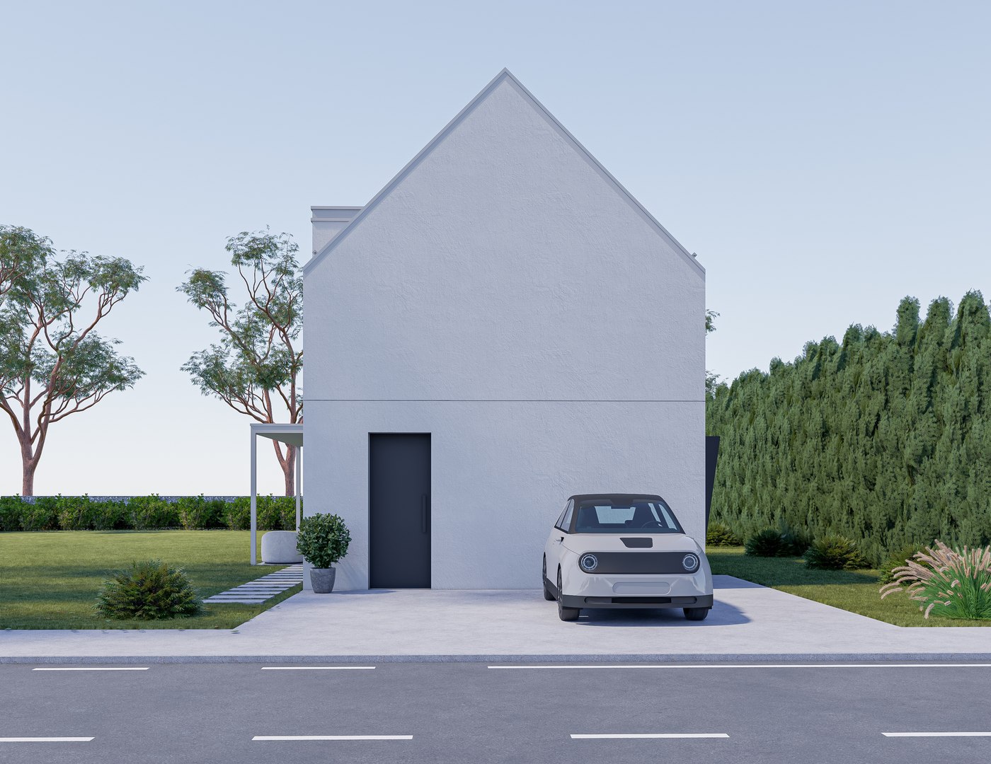 Family House 26 - Created With Fully Parametric Revit Families Model ...