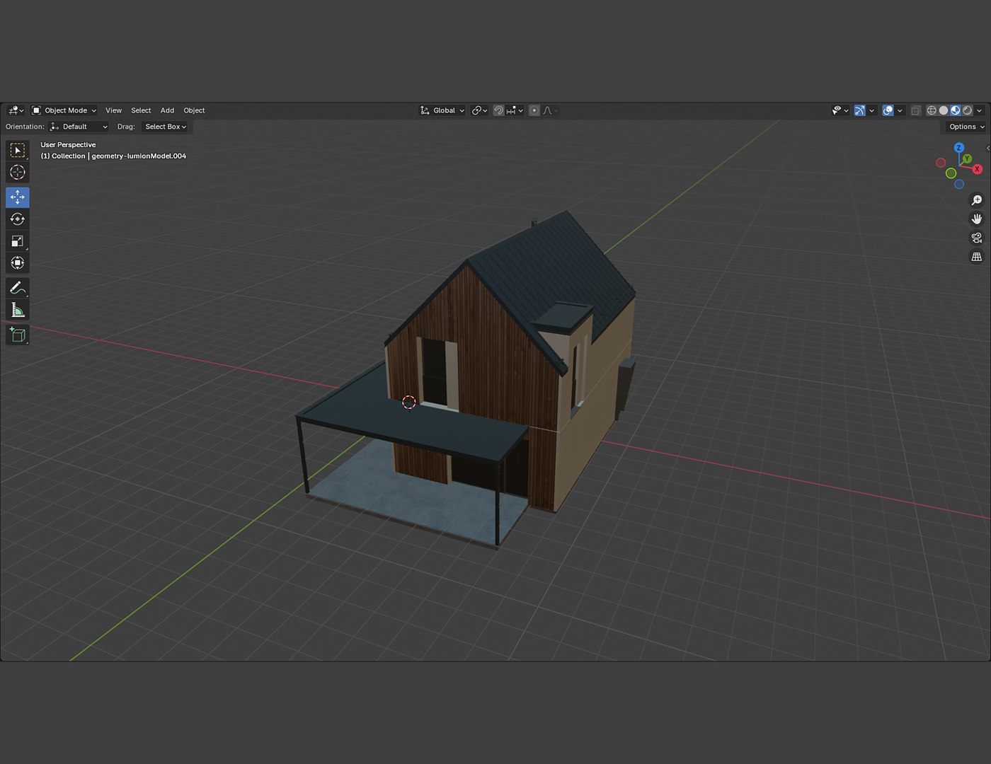 Family House 26 - Created With Fully Parametric Revit Families Model ...