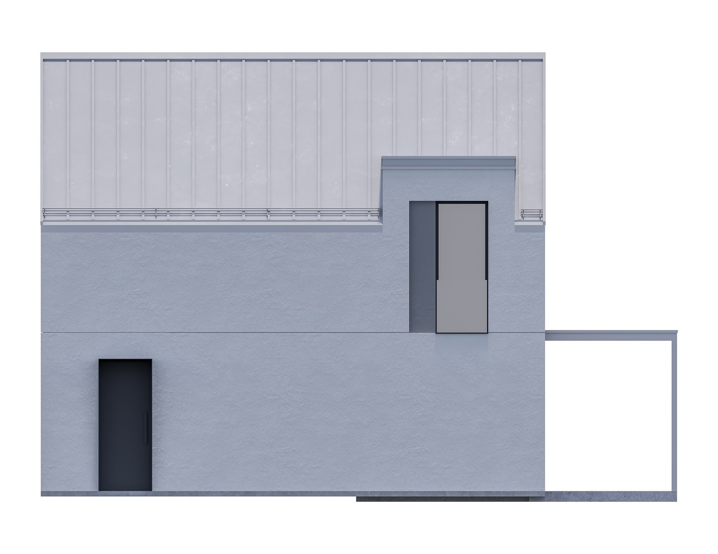 Family House 26 - Created With Fully Parametric Revit Families Model ...