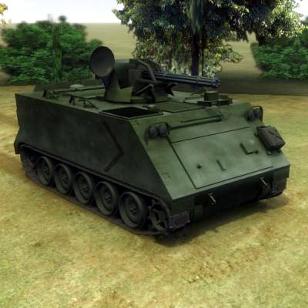 3d Model M163 Vulcan Vehicle