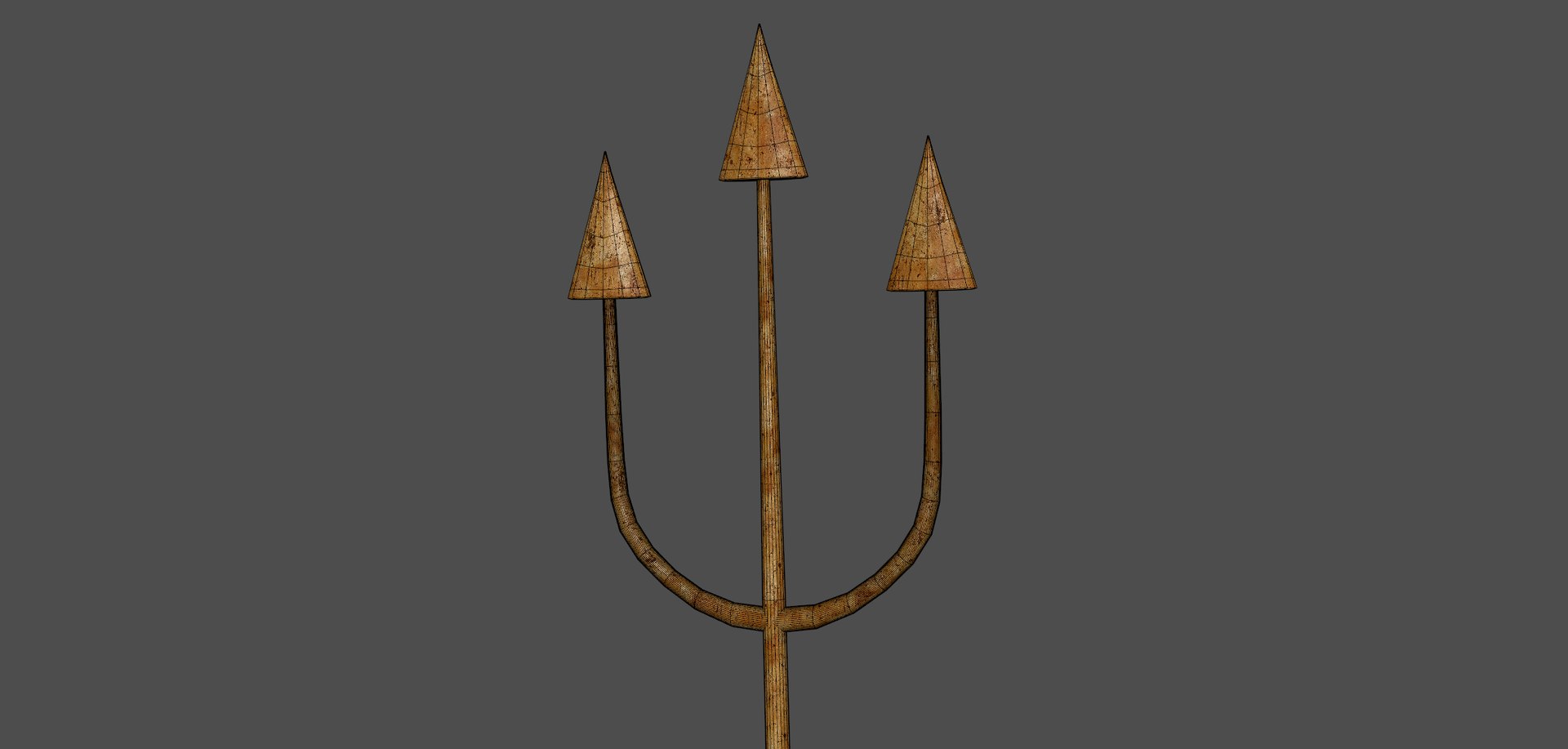 Free 3D Gold Trident - TurboSquid 1950195