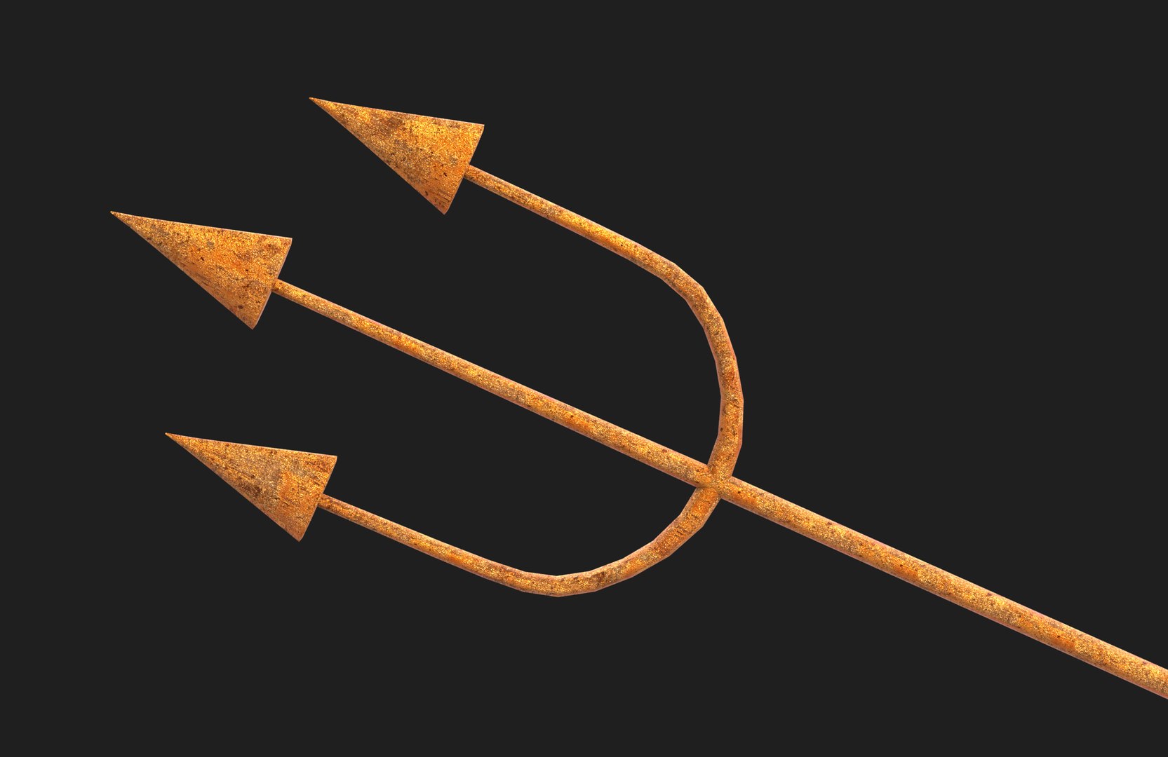 Free 3D Gold Trident - TurboSquid 1950195