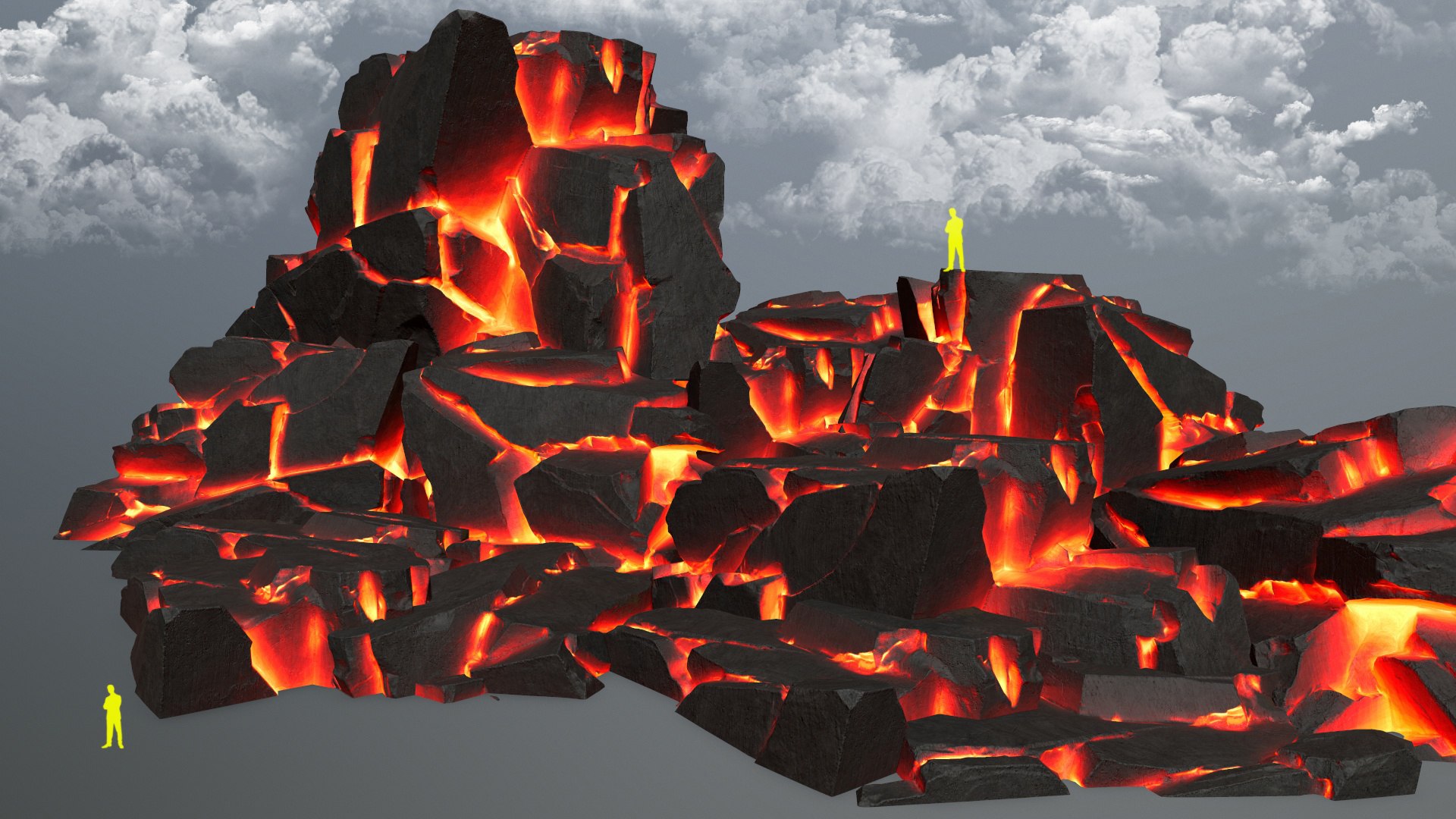 3D Lava Rocks Model - TurboSquid 2303999