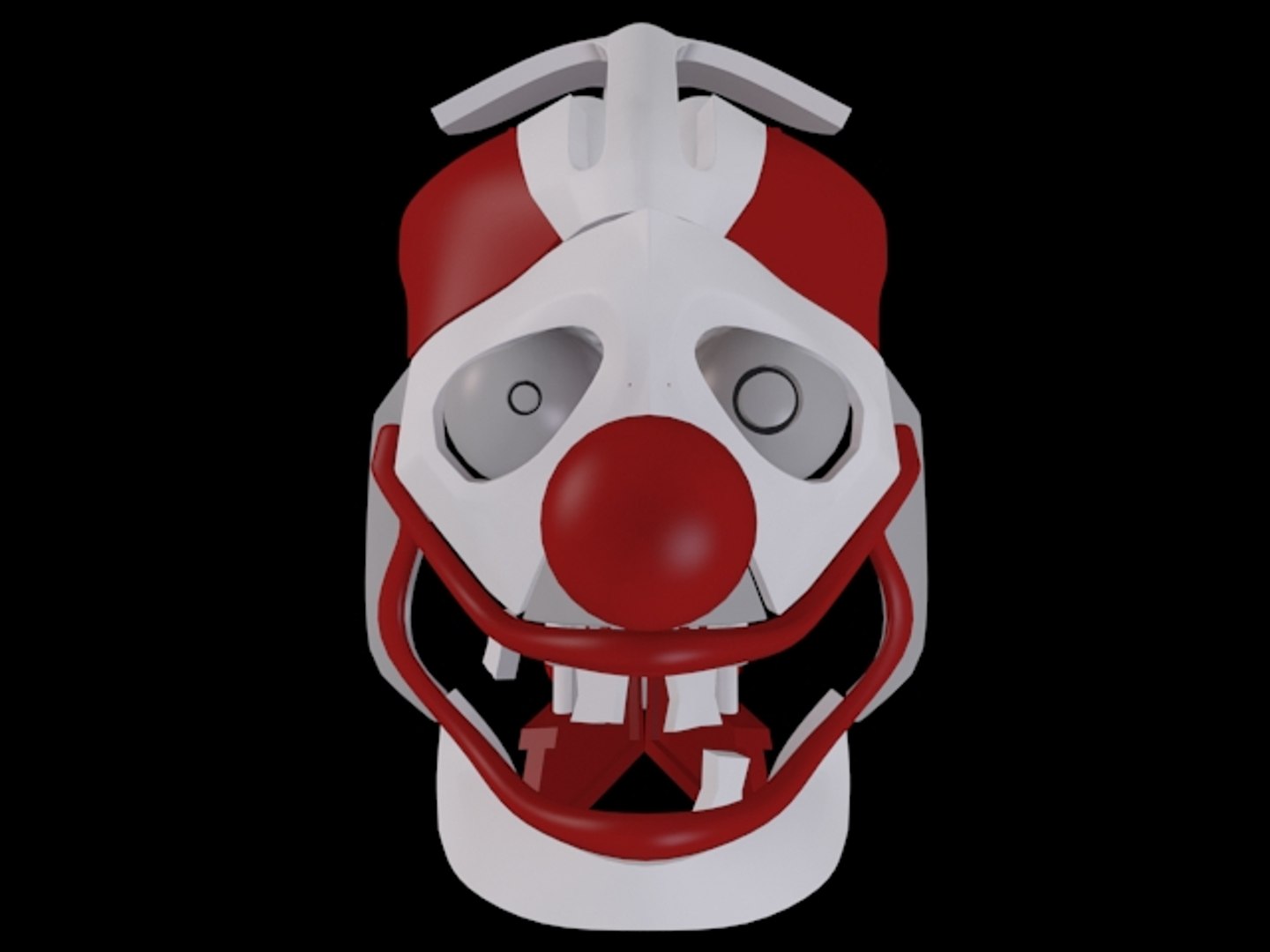 Mechanical Robot Clown Head 3d Max