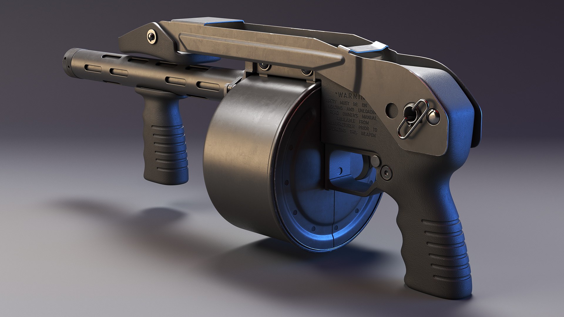 3D model Sentinel Arms Striker-12 with Folded Butt - TurboSquid 2157007