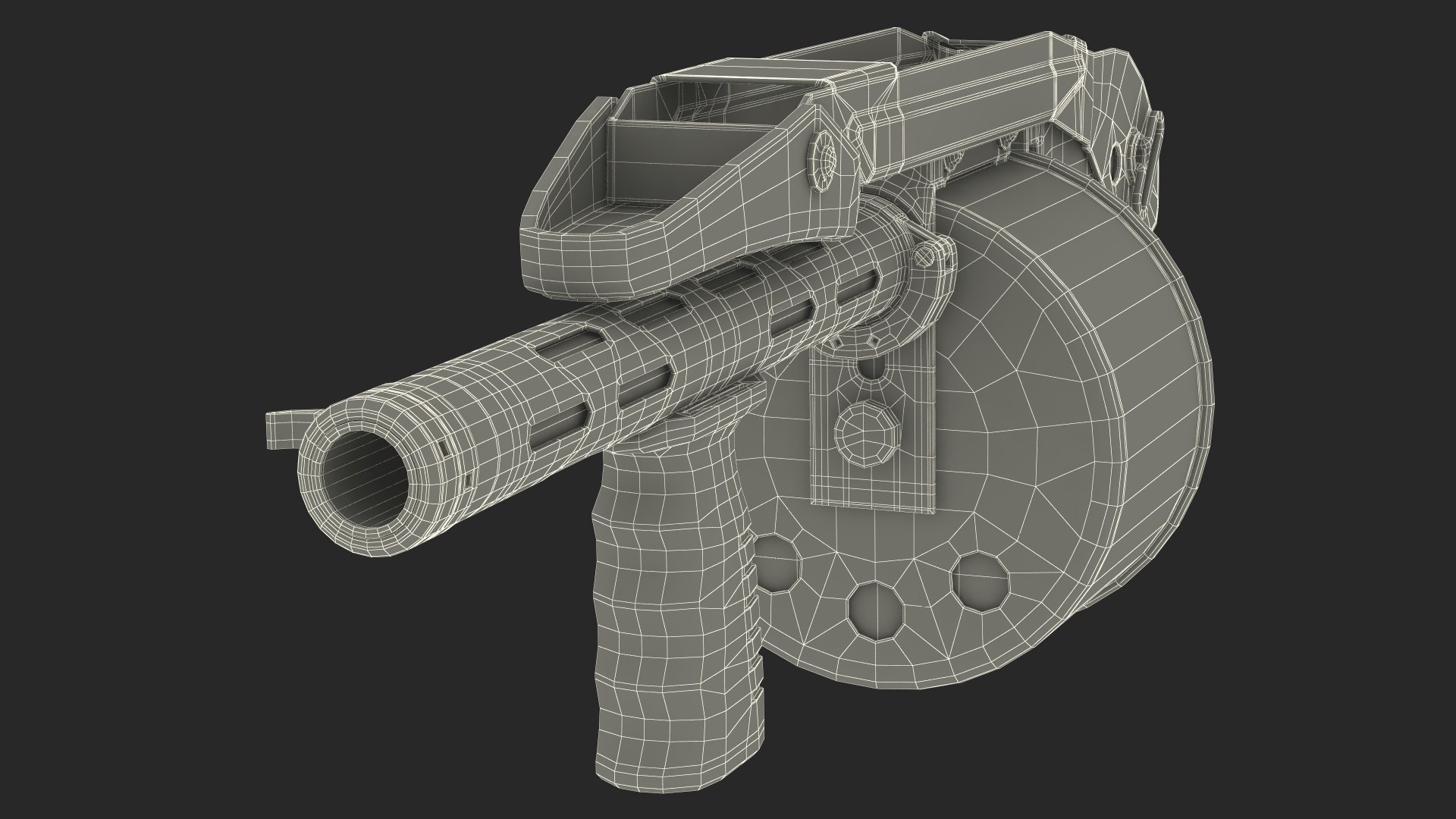 3D model Sentinel Arms Striker-12 with Folded Butt - TurboSquid 2157007