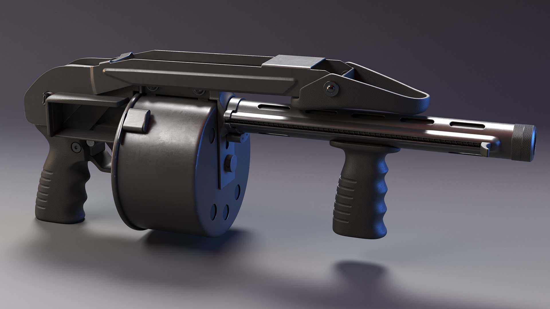 3D model Sentinel Arms Striker-12 with Folded Butt - TurboSquid 2157007