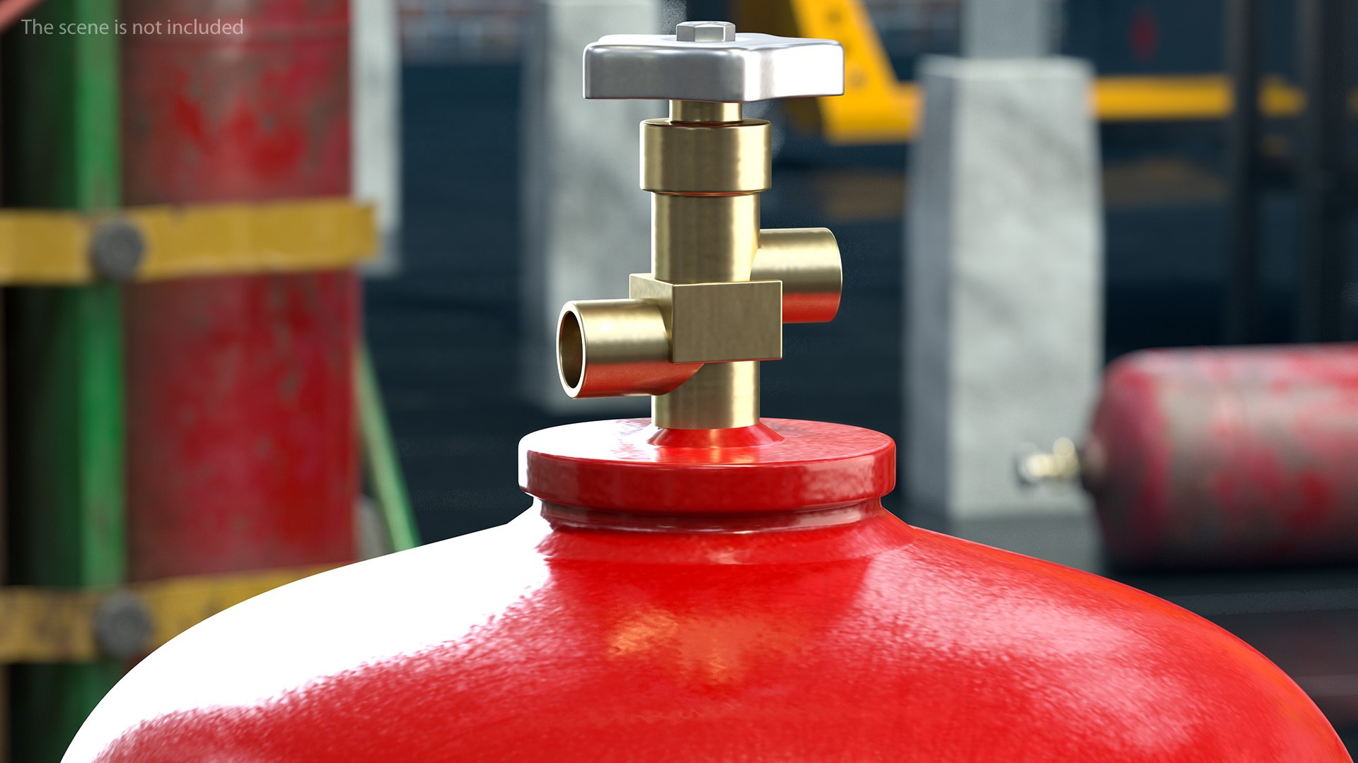 3D Acetylene Gas Cylinder - TurboSquid 1625384