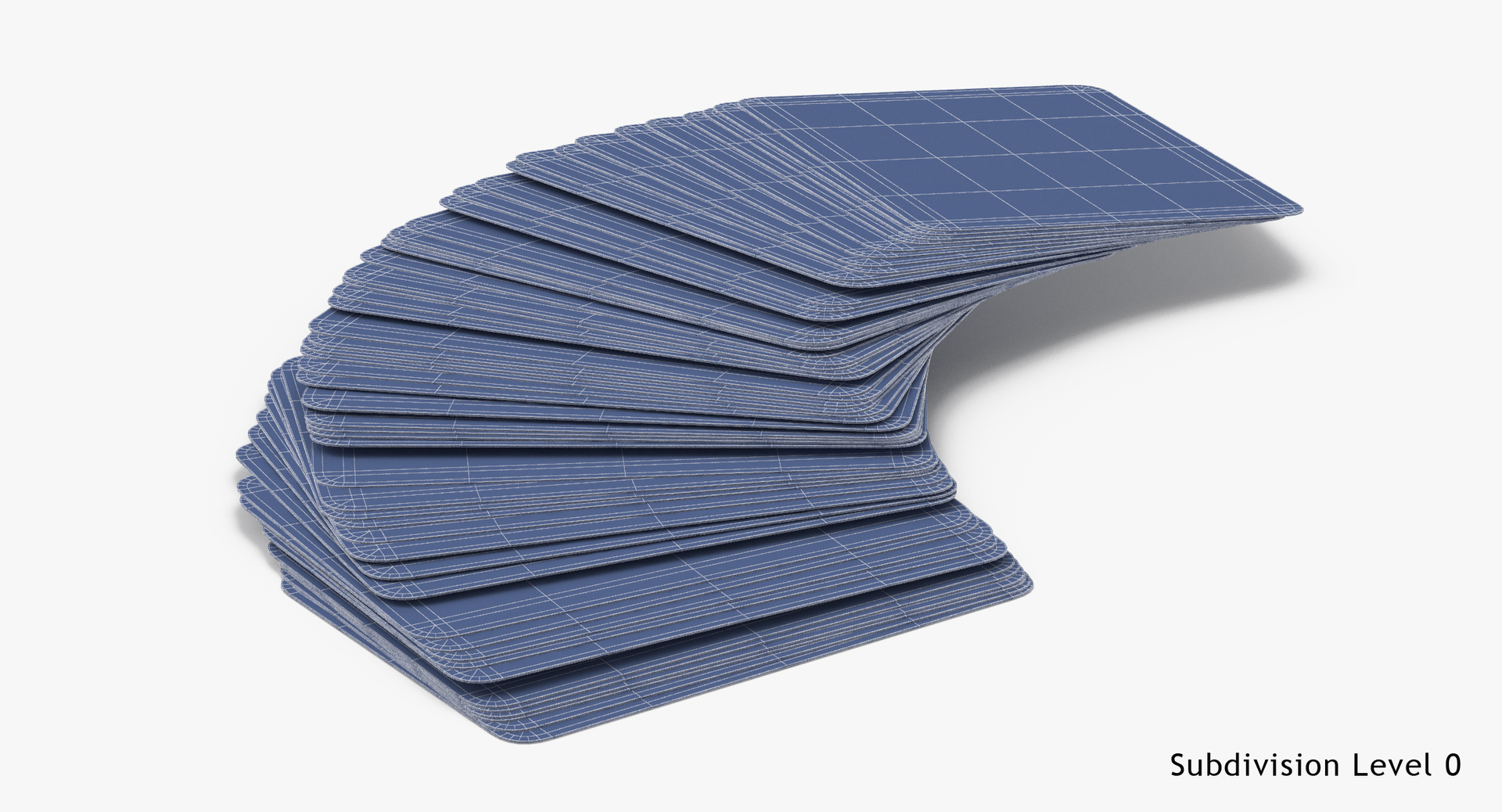 Playing cards blue deck 3D model - TurboSquid 1155183