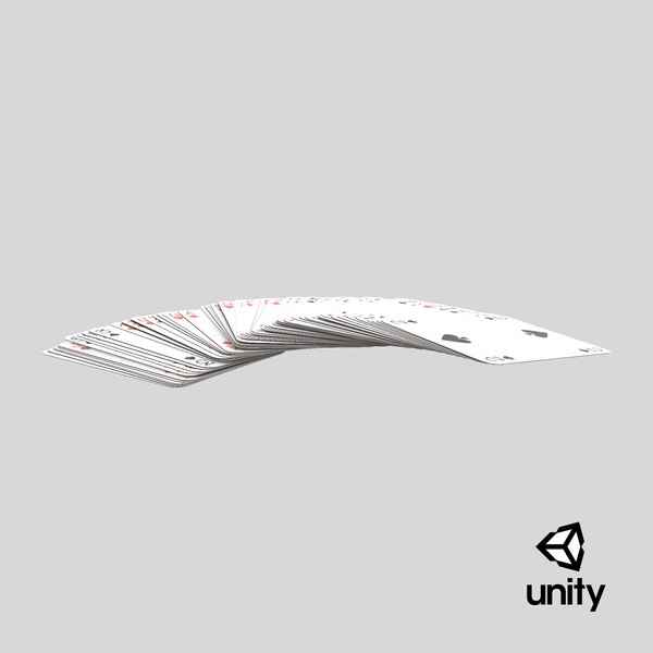 Playing cards blue deck 3D model - TurboSquid 1155183