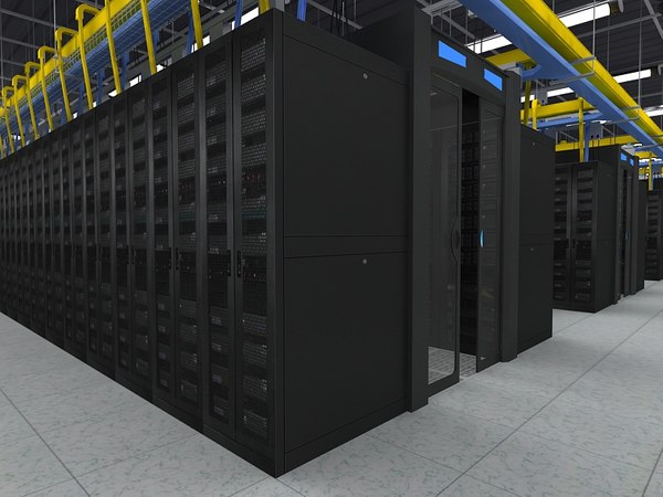 3D computer server room model - TurboSquid 1393476