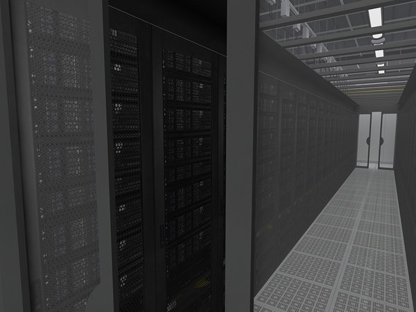3D computer server room model - TurboSquid 1393476