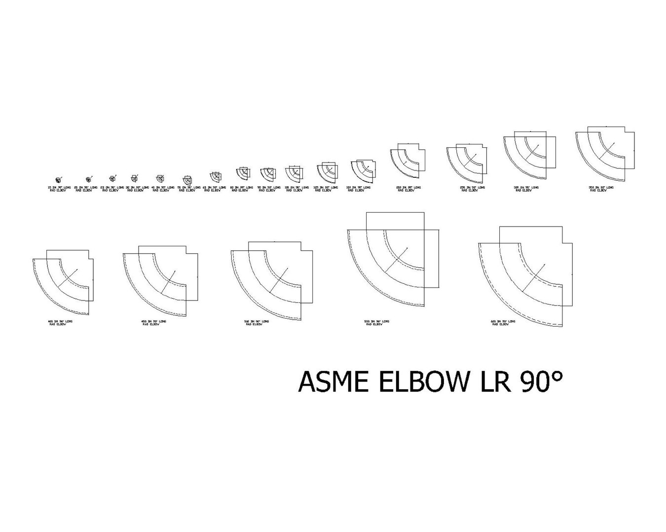 AUTOCAD 90 ELBOWS 3D Model - TurboSquid 2286434