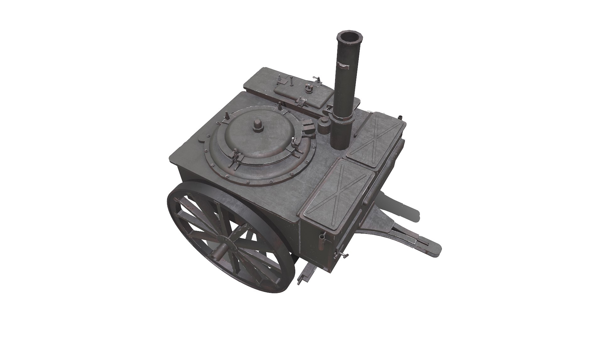 3D WW1 Field Kitchen Low-poly PBR Model - TurboSquid 2036543
