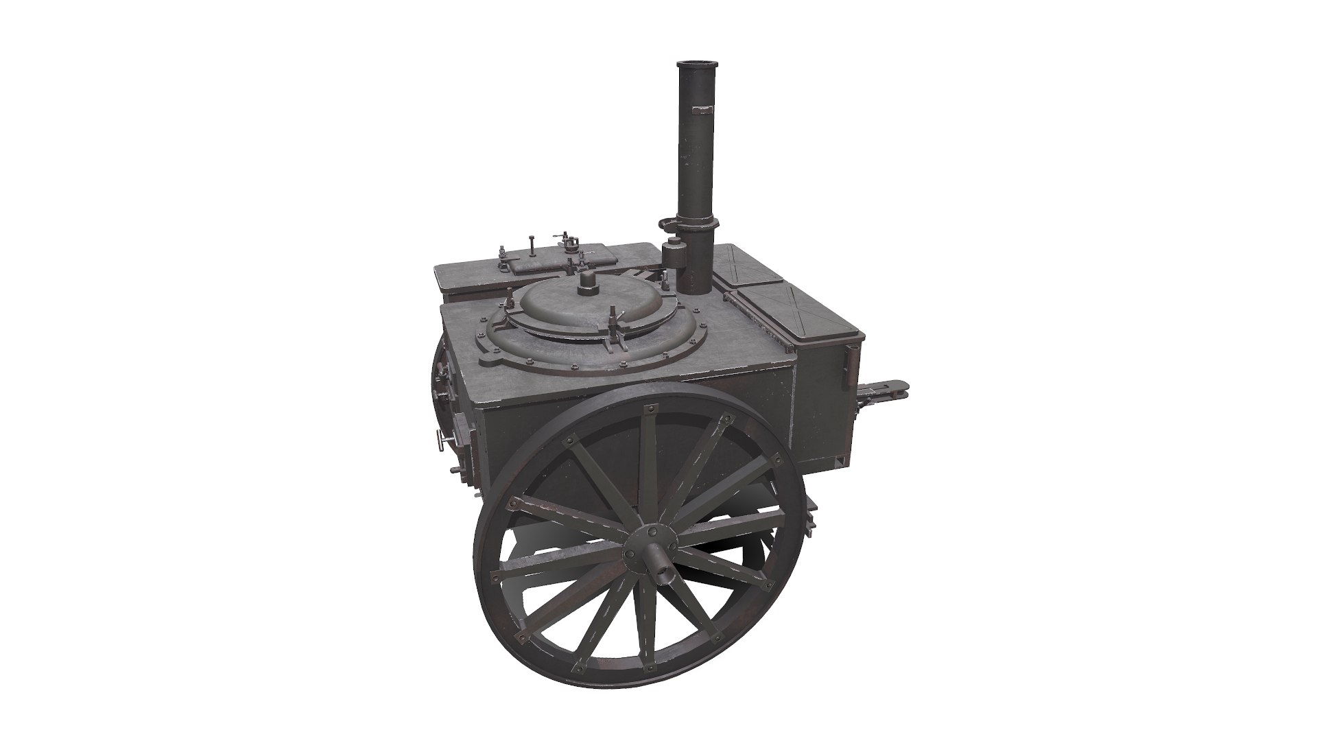 modelo 3d WW1 Field Kitchen Low-poly PBR - TurboSquid 2036543