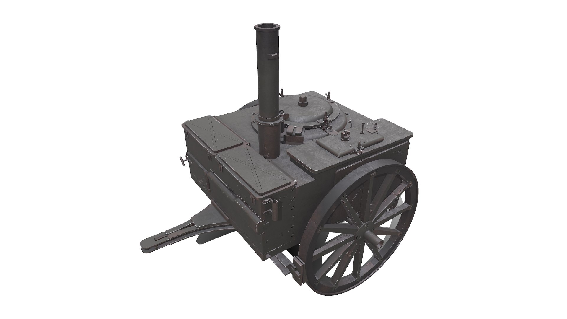 3D WW1 Field Kitchen Low-poly PBR Model - TurboSquid 2036543