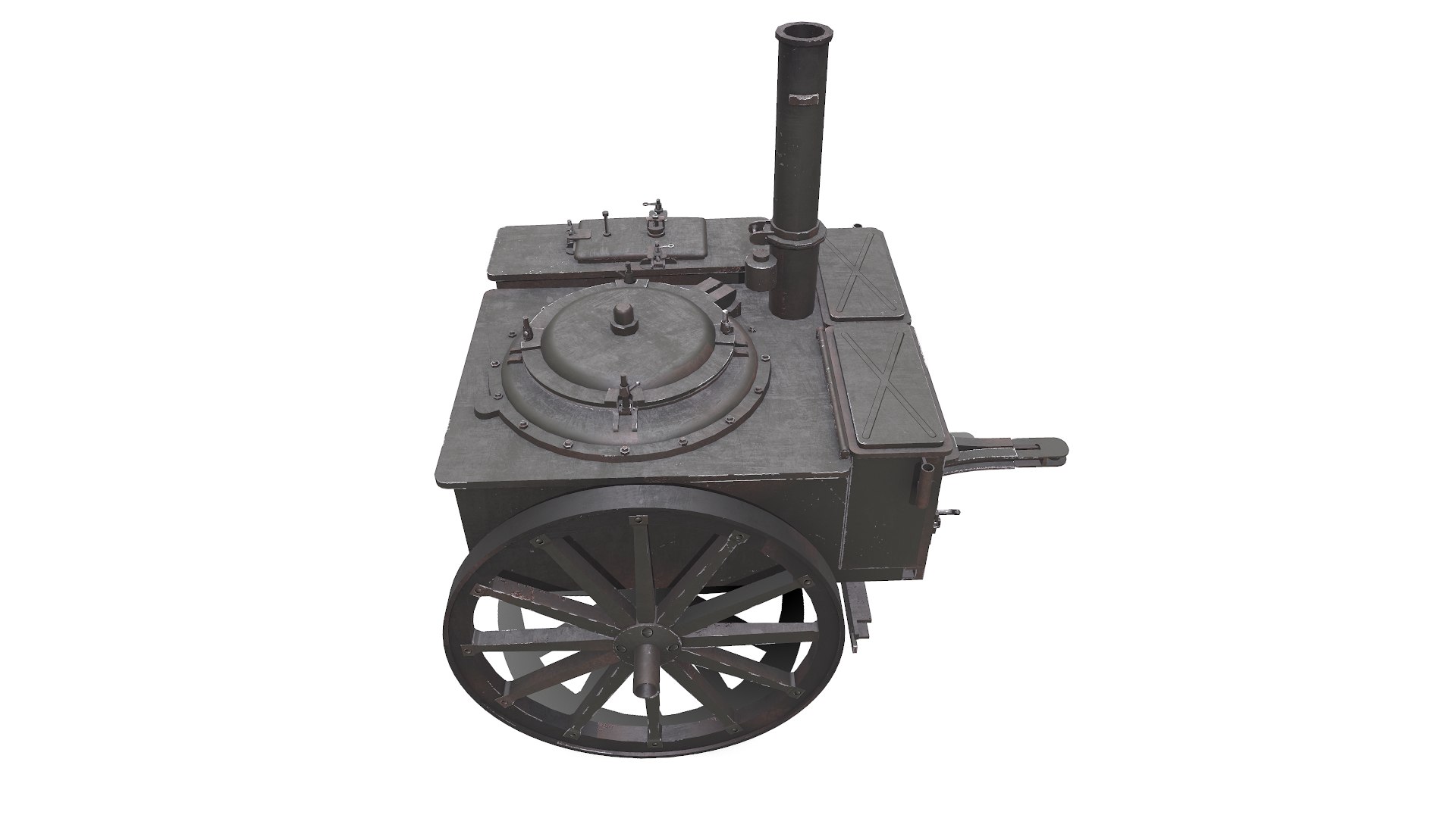 3D WW1 Field Kitchen Low-poly PBR Model - TurboSquid 2036543