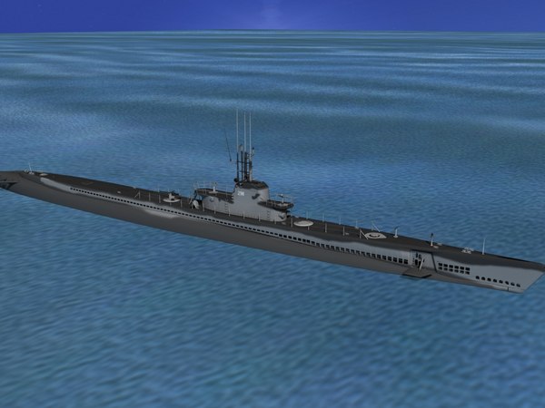 3d subs balao class submarines