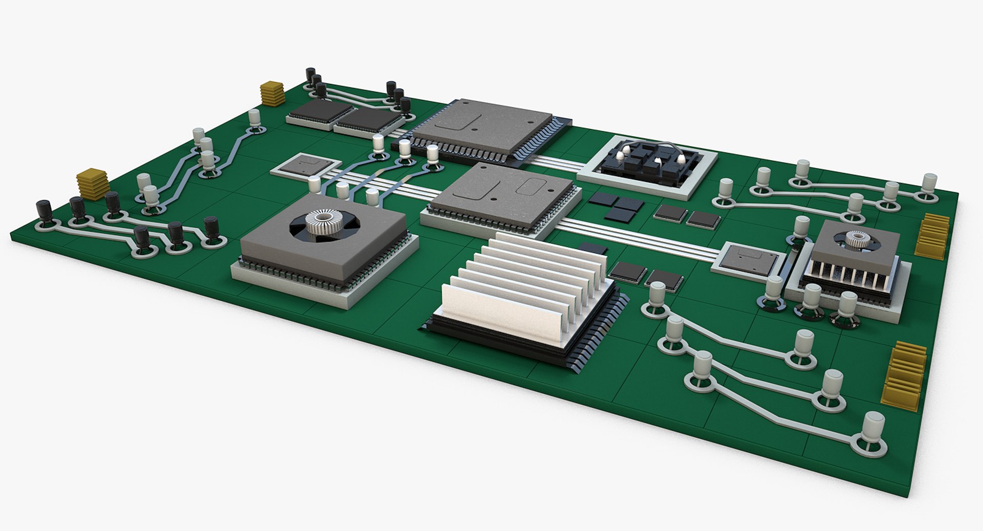 Designs Circuit Board 3D - TurboSquid 1239366