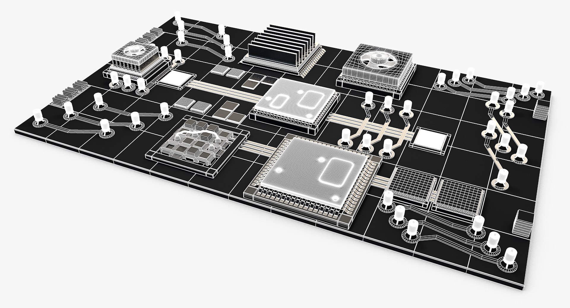 Designs Circuit Board 3D - TurboSquid 1239366