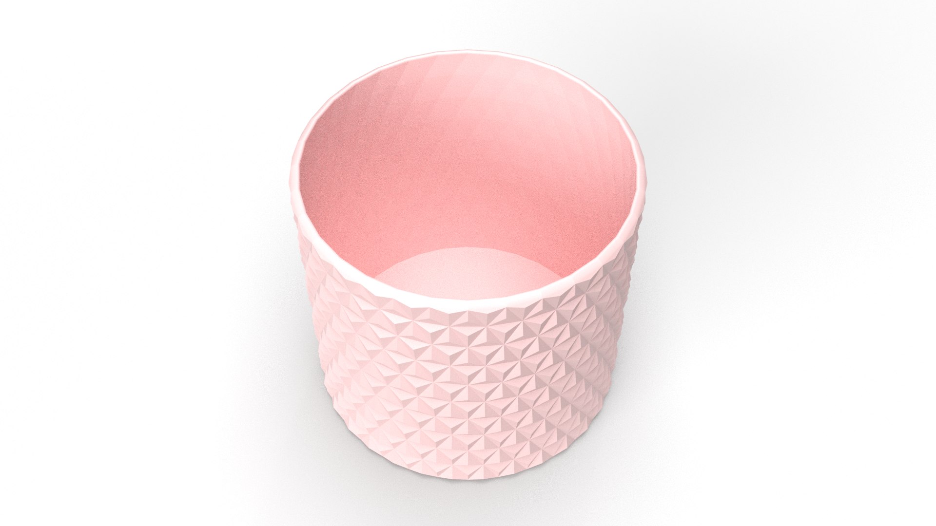Realistic 3D pink coloured Triangular Vase 3D 모델 - TurboSquid 1900417