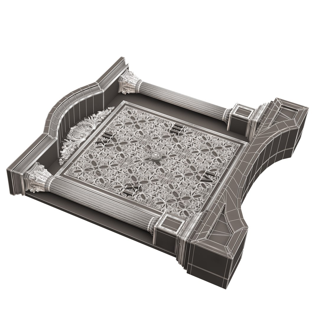 Classic Clock 016 Gold 3D Model - TurboSquid 2137881