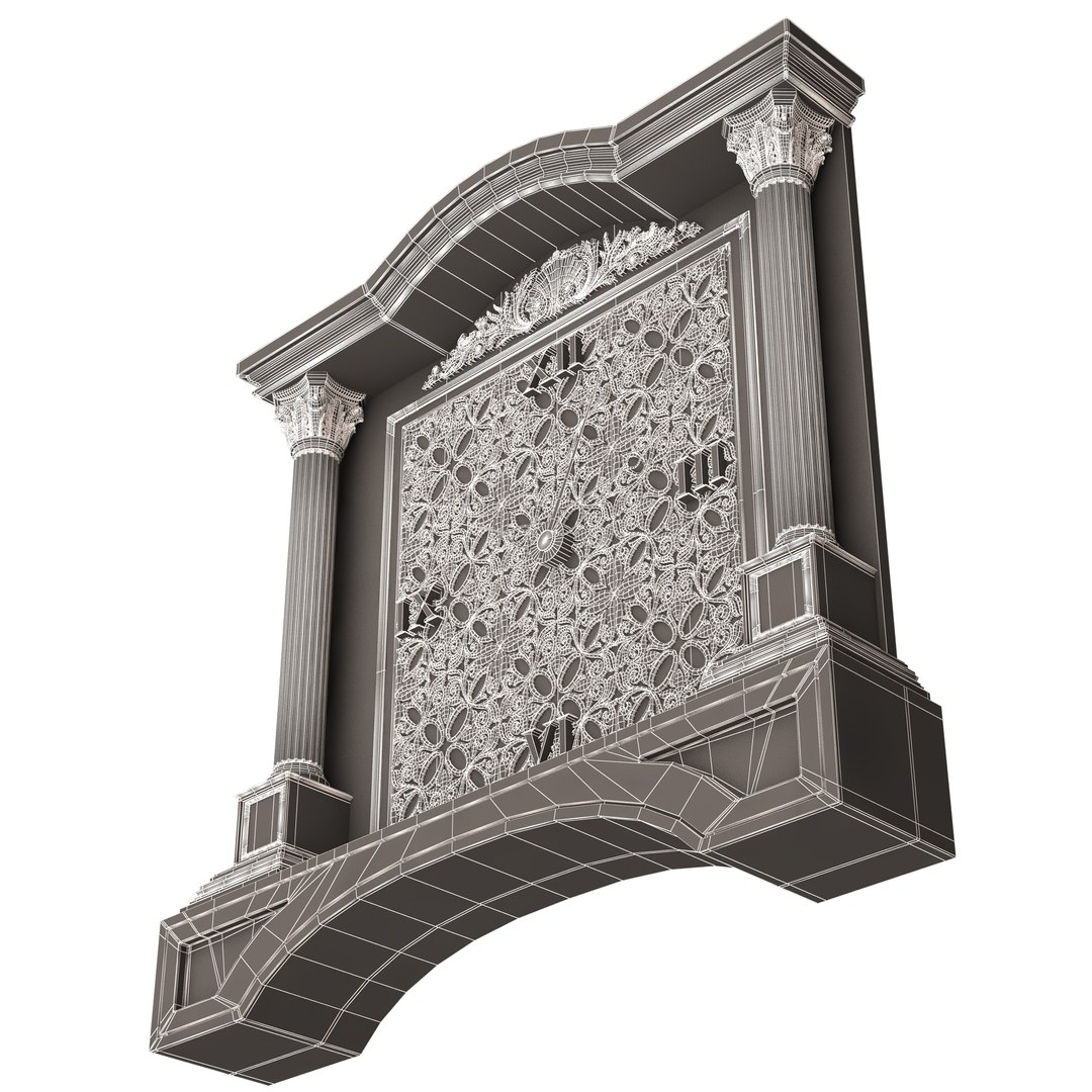 Classic Clock 016 Gold 3D Model - TurboSquid 2137881