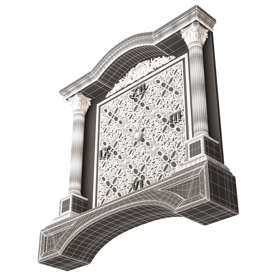 Classic Clock 016 Gold 3D Model - TurboSquid 2137881