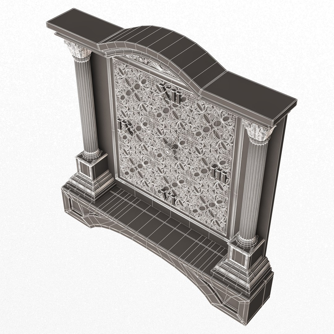 Classic Clock 016 Gold 3D Model - TurboSquid 2137881