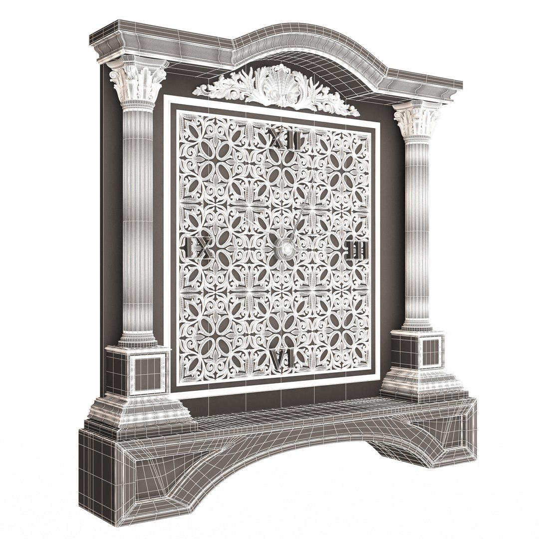 Classic Clock 016 Gold 3D Model - TurboSquid 2137881