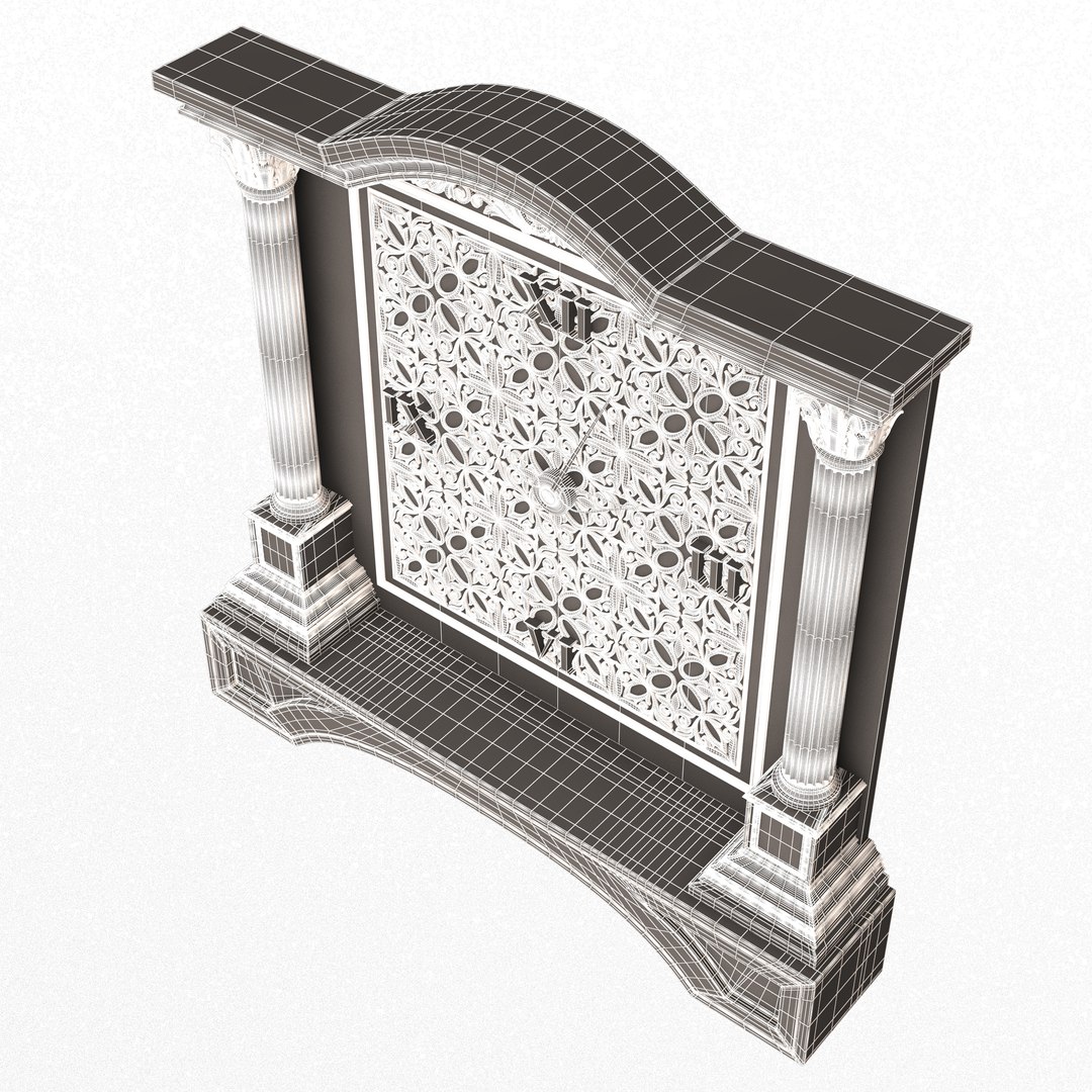 Classic Clock 016 Gold 3D Model - TurboSquid 2137881