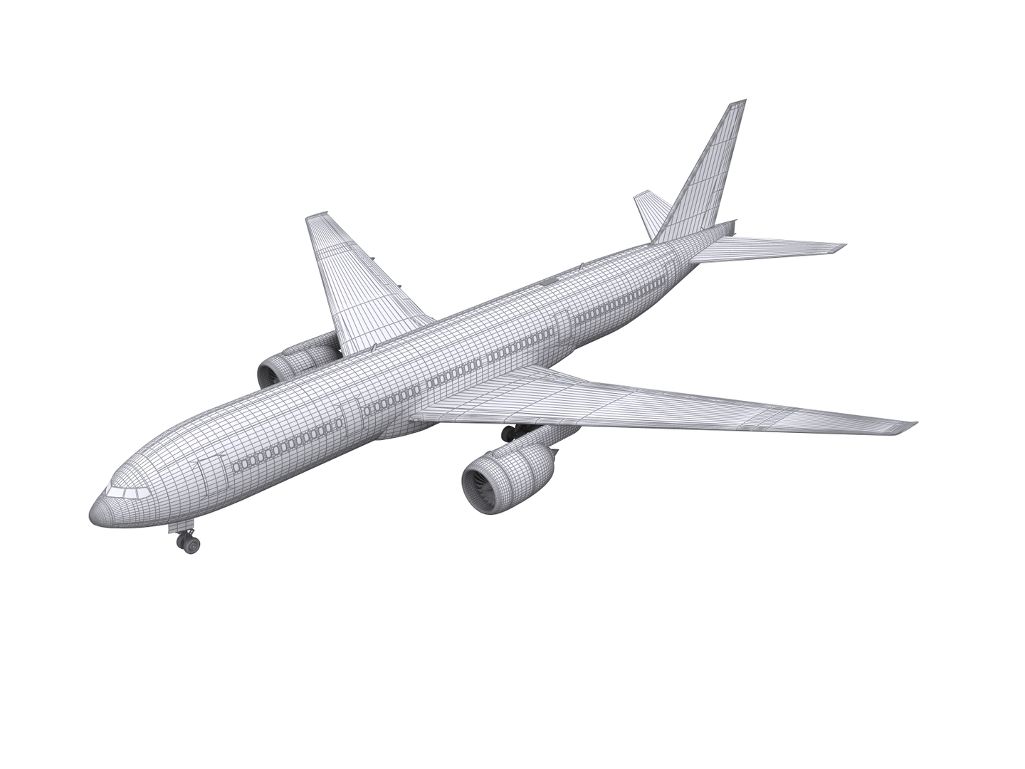 Aircraft Transaero 3d Obj