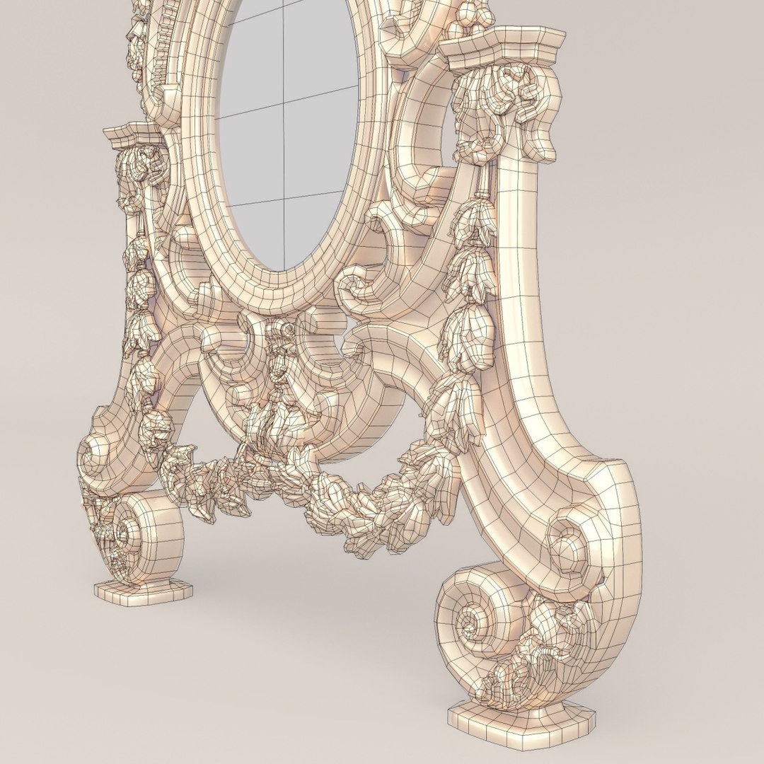 3d Antique Mirror