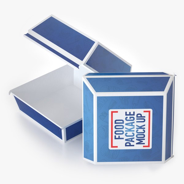 3D burger box model - TurboSquid 1331400
