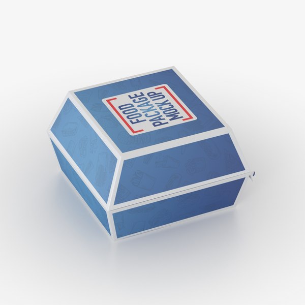 3D burger box model - TurboSquid 1331400