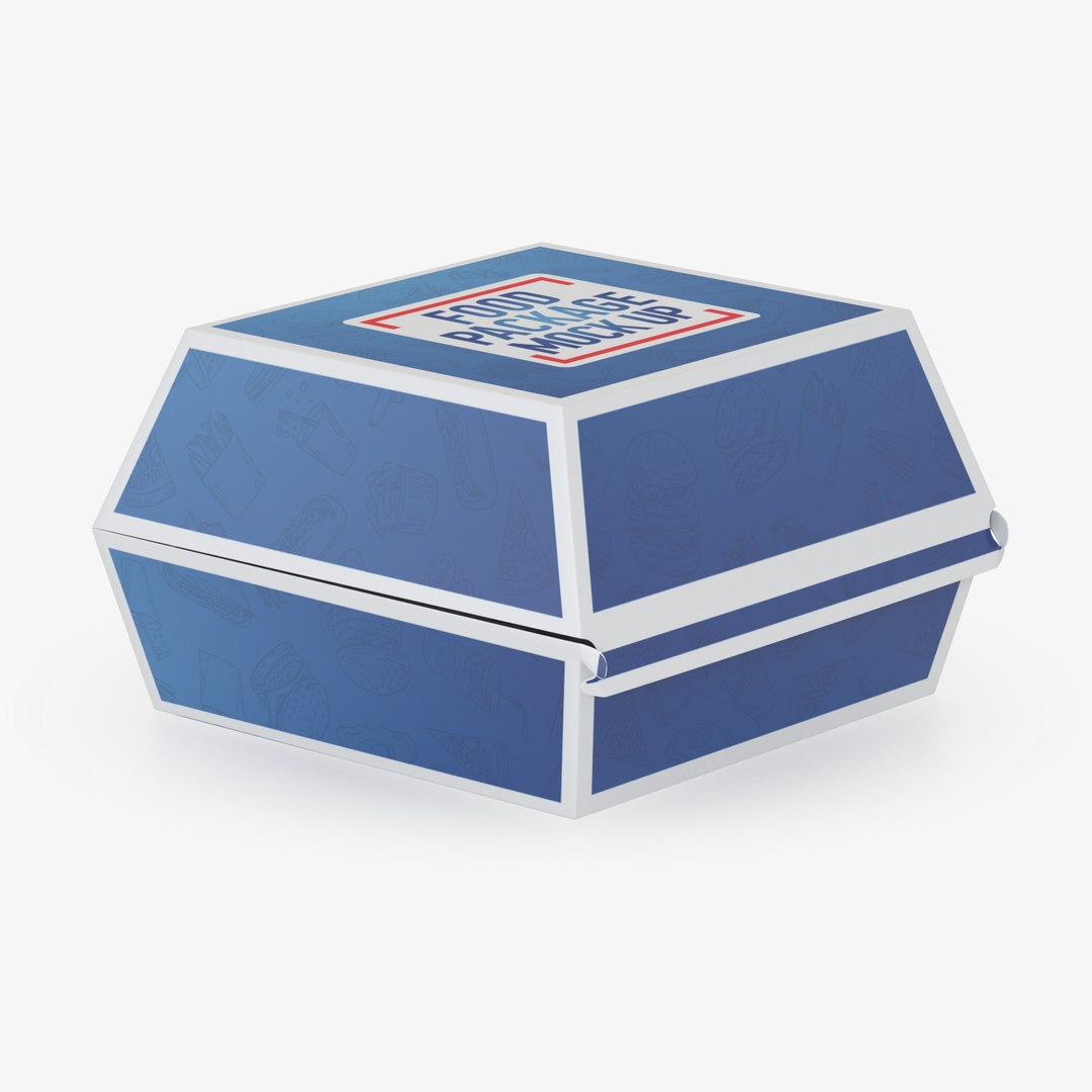 3D Burger Box Model - TurboSquid 1331400