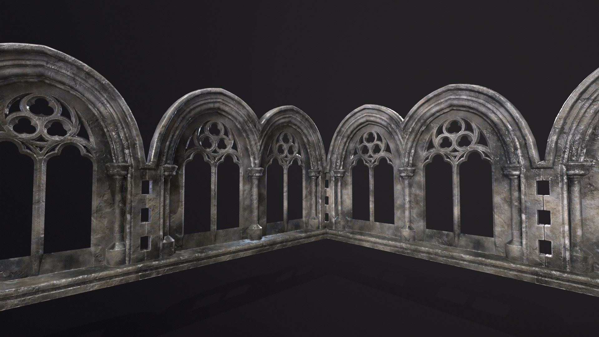 3D Gothic Modular Window - TurboSquid 2150182