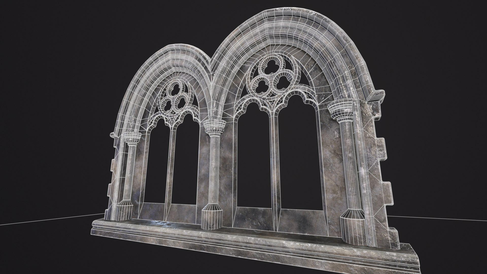 3D Gothic Modular Window - TurboSquid 2150182