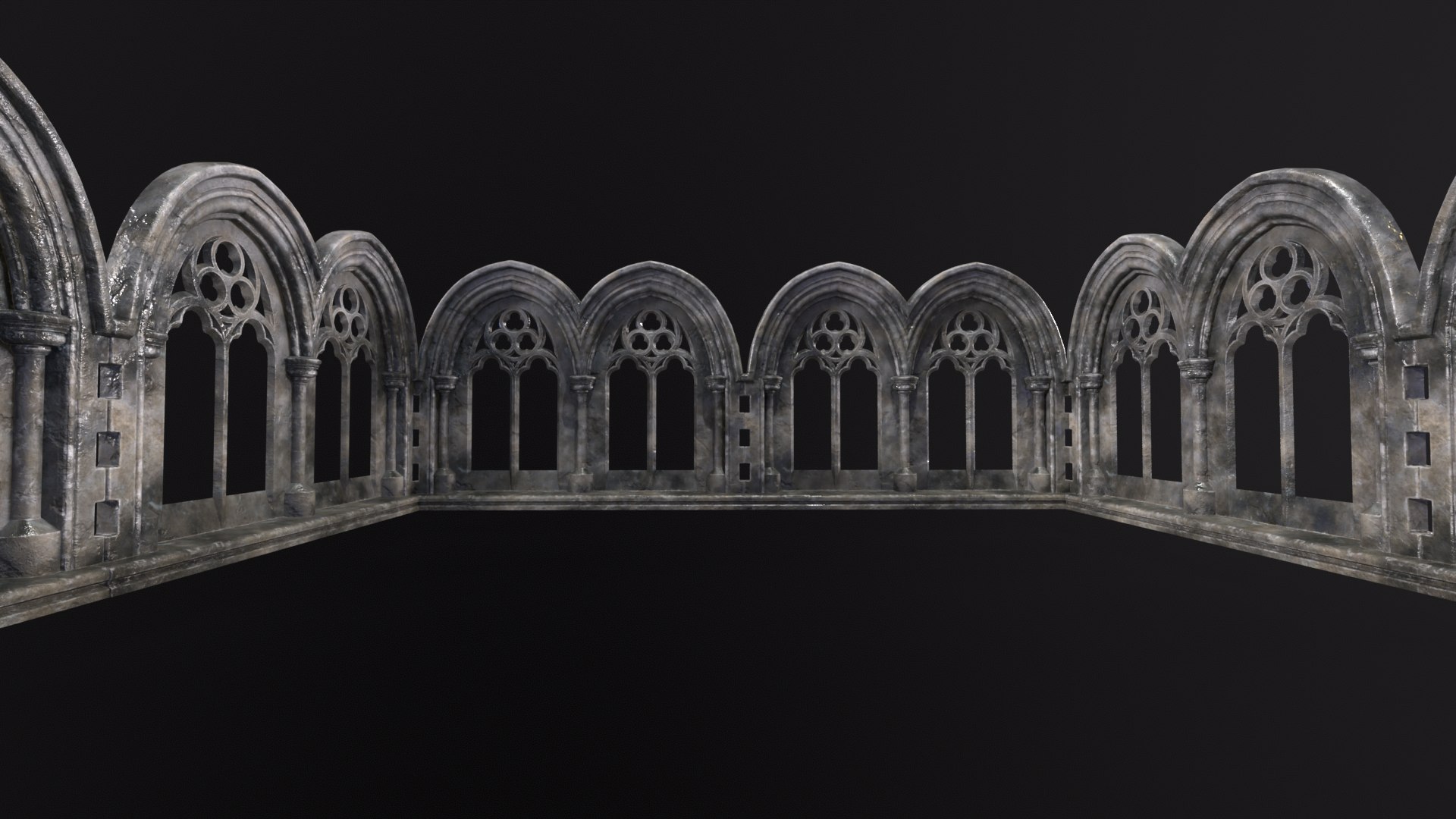 3D Gothic Modular Window - TurboSquid 2150182