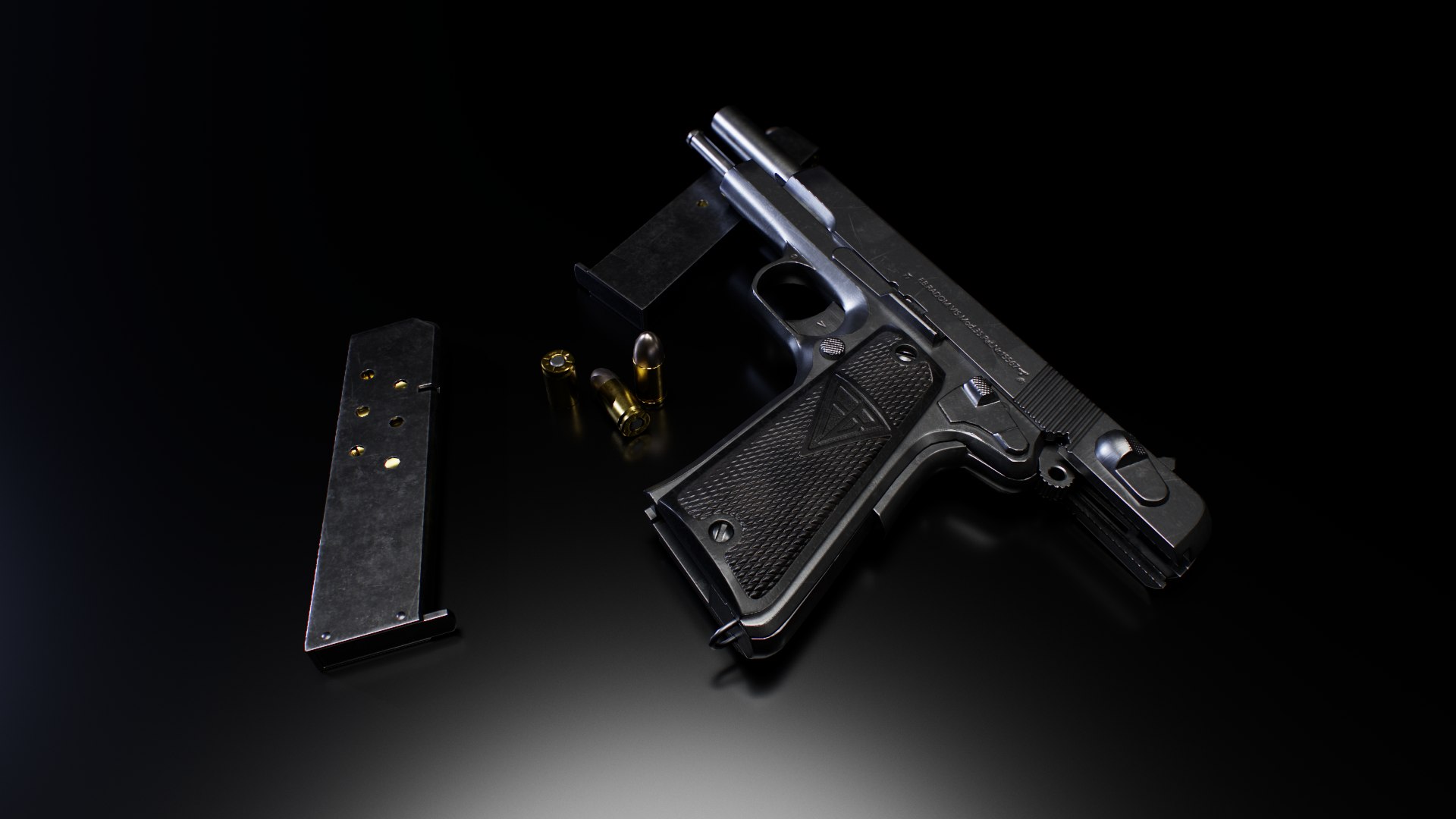 3D RADOM Vis 35 Pistol VR AR - TurboSquid 2147482