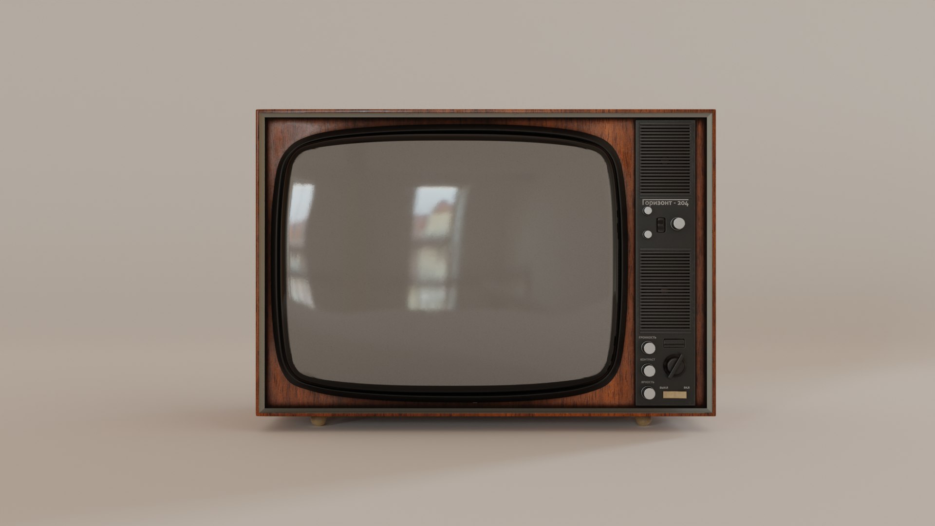 Retro tv model - TurboSquid 1522599