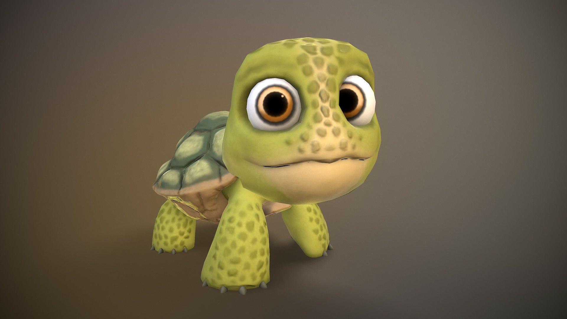 3D cartoon turtle model - TurboSquid 2149984