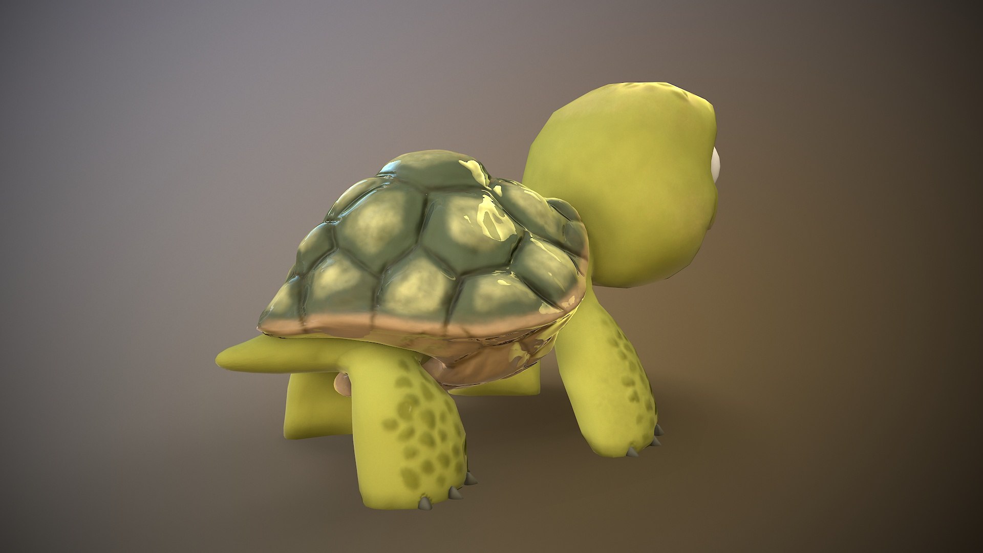 3D cartoon turtle model - TurboSquid 2149984